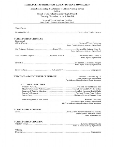 13 Pastor Installation Service Program Pdf DannielleWill
