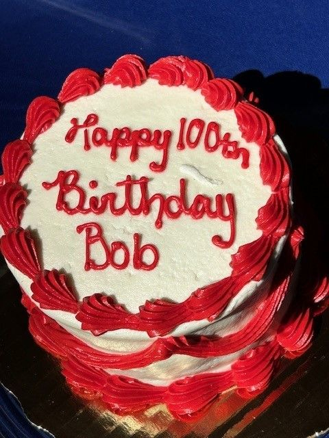 Council 10668 celebrates Charter Grand Knight Bob Bidwell's 100th Birthday